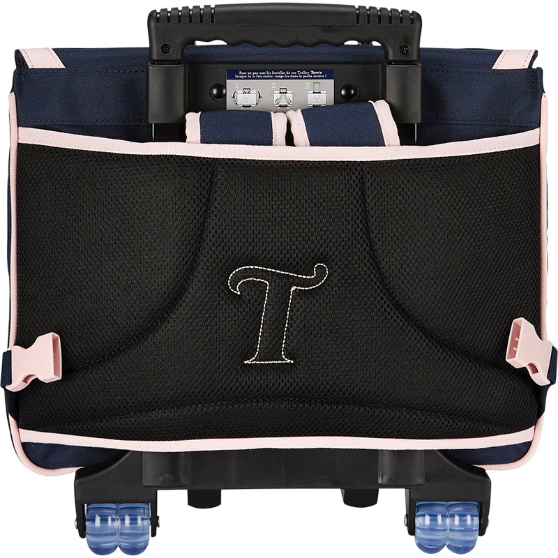 Cartable Tann's trolley 38 cm Kelly bleu - Beauty Cuir Maroquinerie